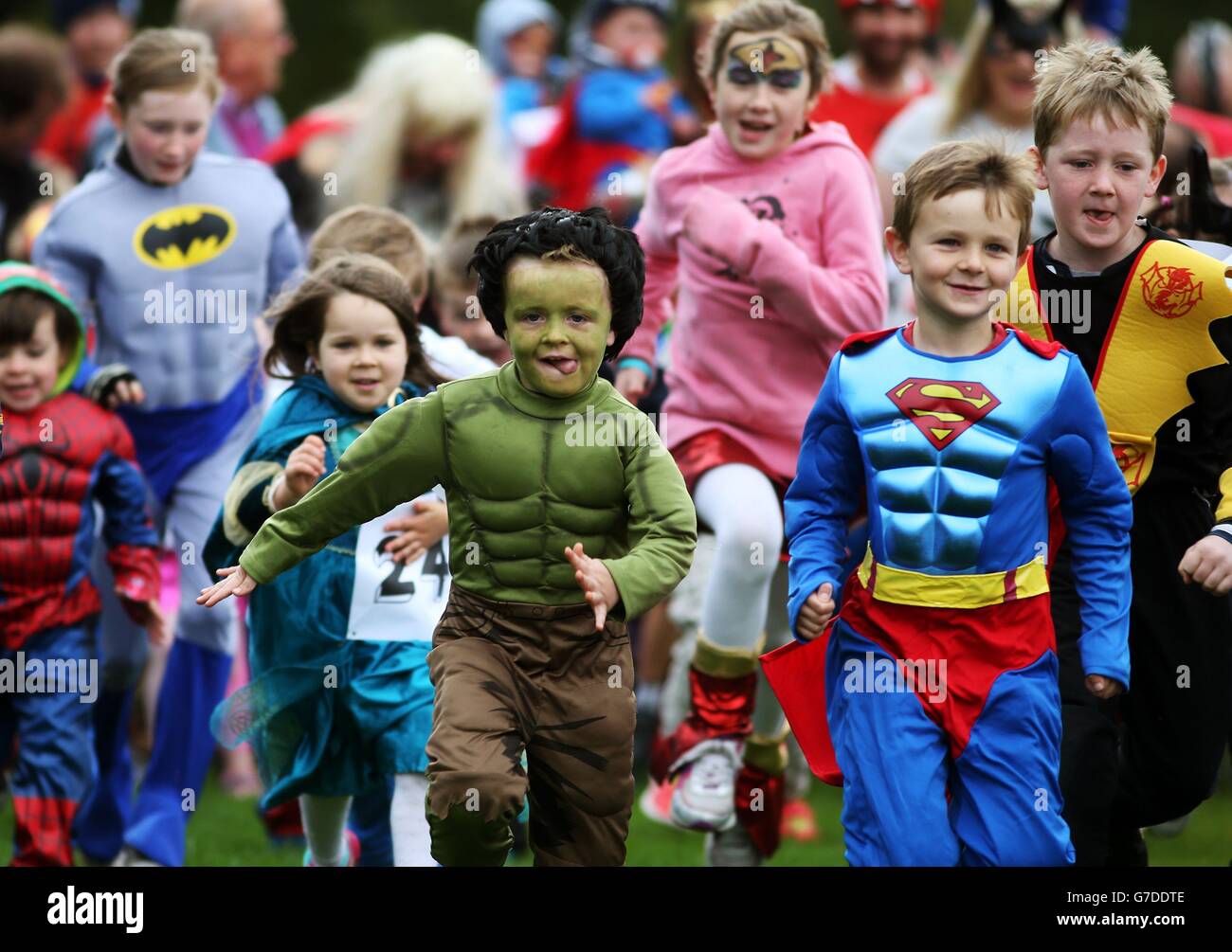 Superhero Fun Run - Dublin Stock Photo - Alamy