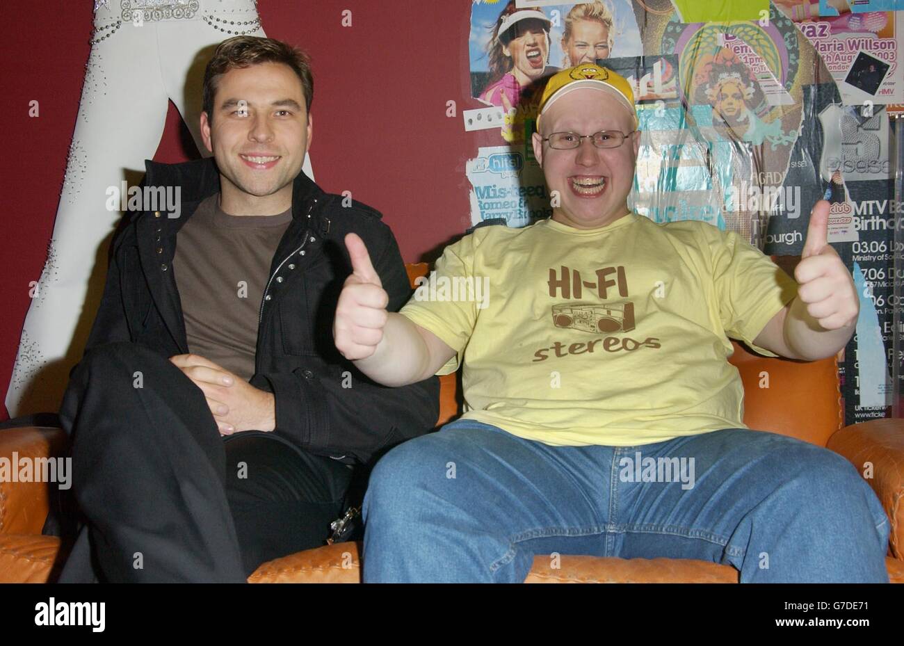 Comedians David Walliams (left) and Matt Lucas from the BBC comedy show ...