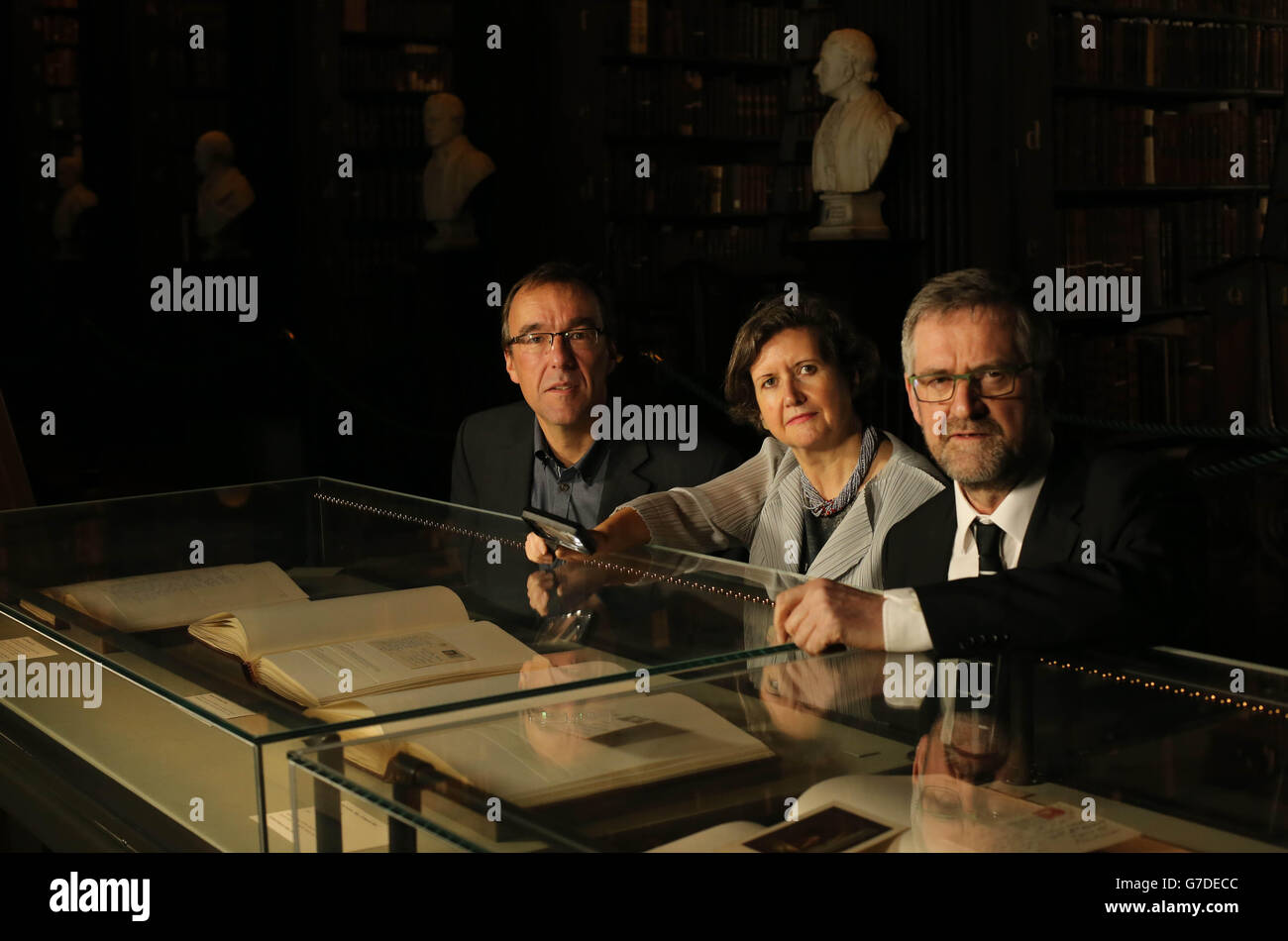 (left to right) Chris Morash the Seamus Heaney Professor of Irish ...