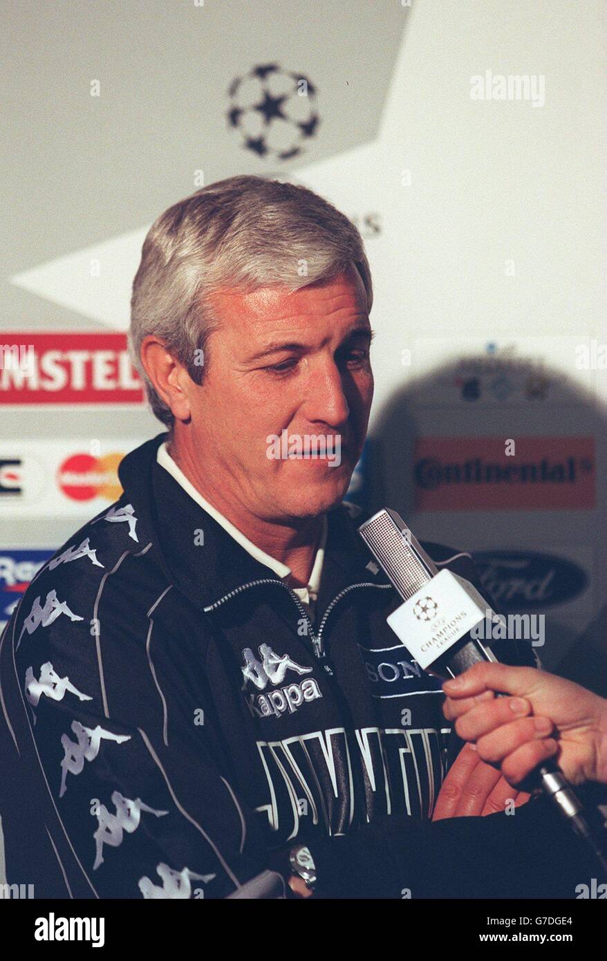 Juventus manager Marcello Lippi is interviewed.rMedia, Television ...