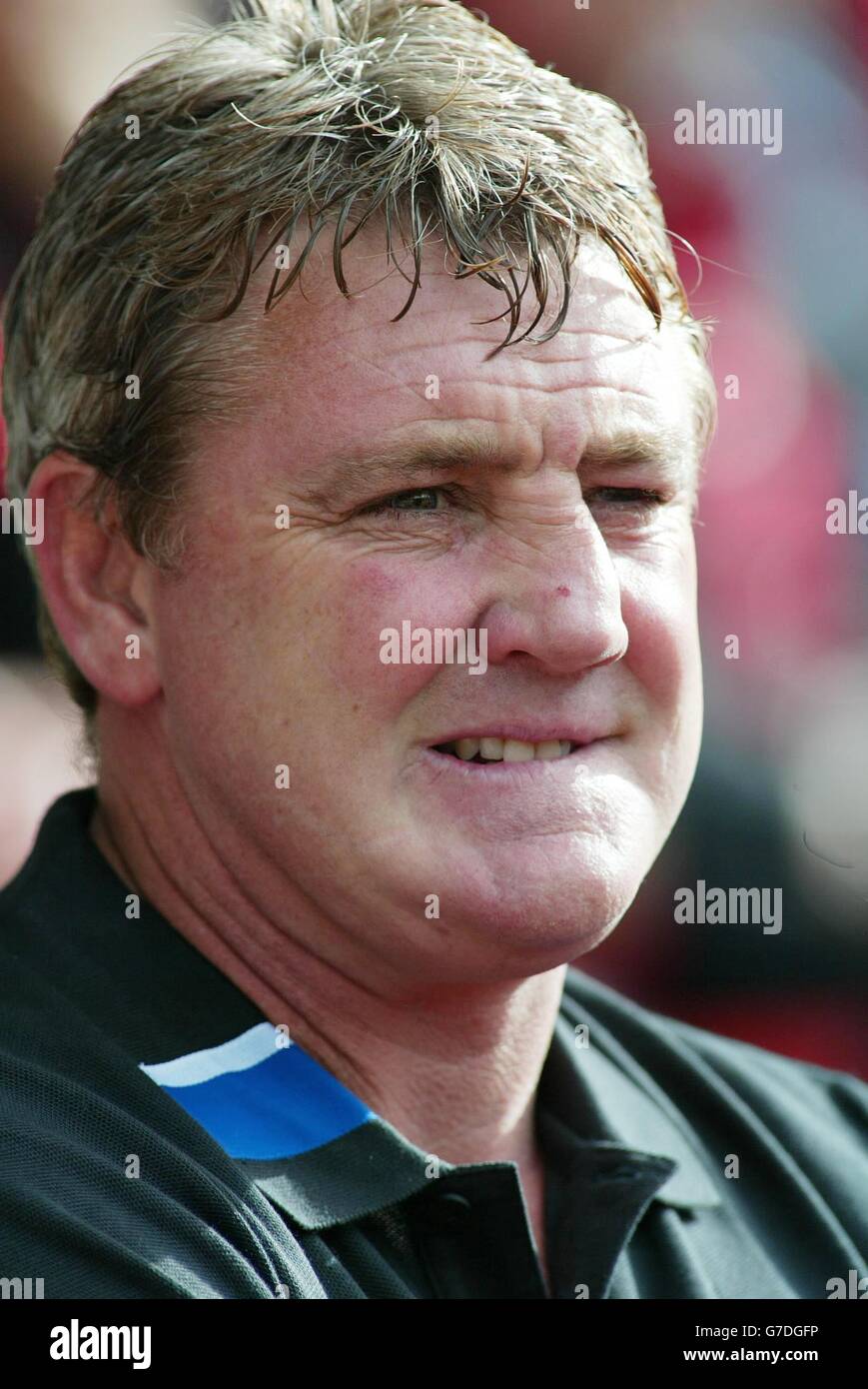 Birmingham City manager Steve Bruce looks on from pitch side during the ...