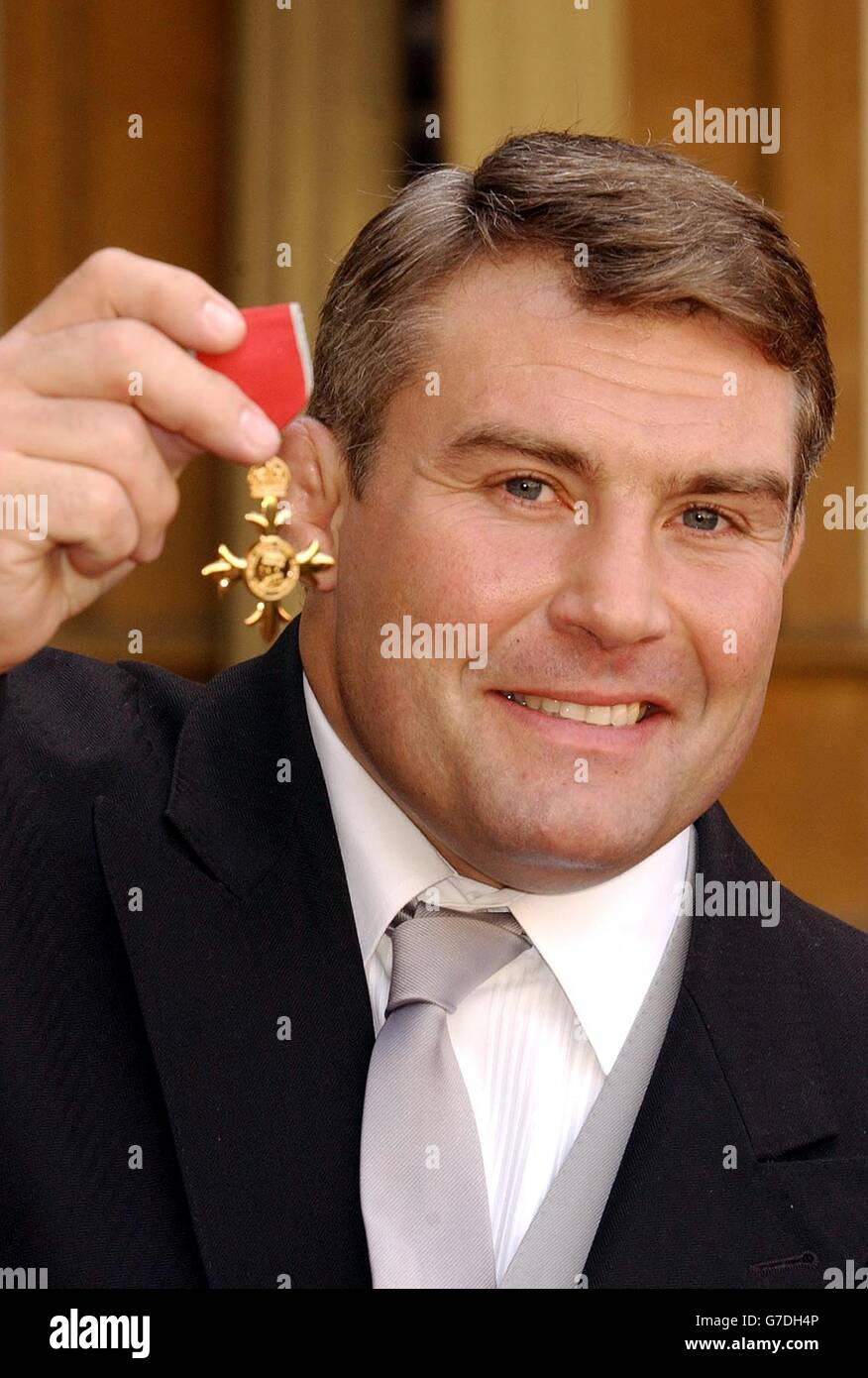 Jason Leonard a member of England's Rugby World Cup winning side, with ...