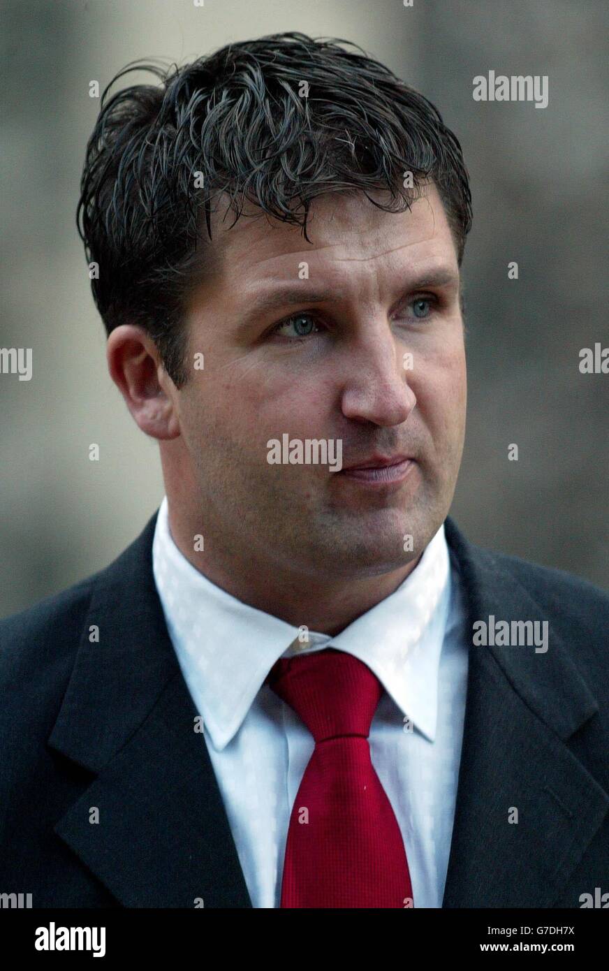 Andrew Lang leaves Winchester Crown Court Stock Photo - Alamy