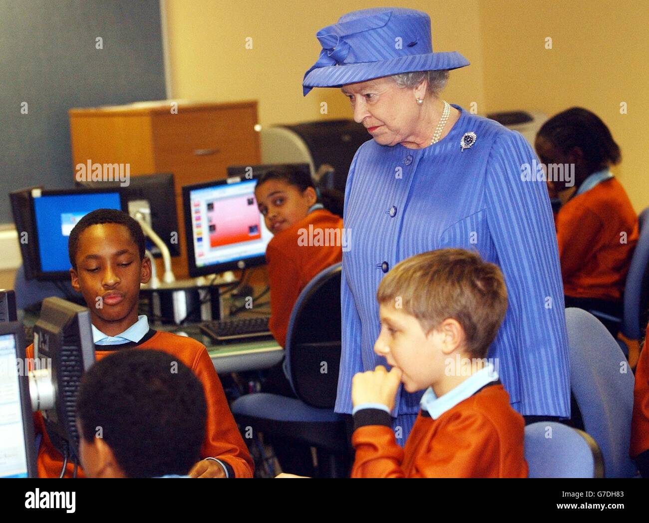 Queen Elizabeth II Lambeth Academy Stock Photo - Alamy