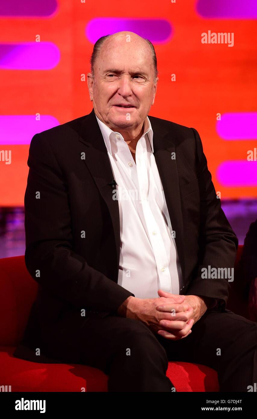 Robert duvall during filming of the graham norton show hi-res stock ...