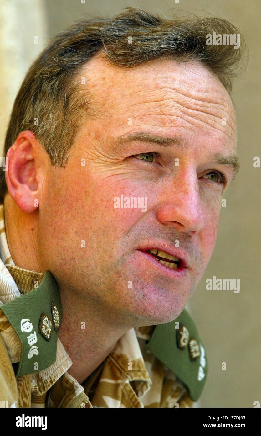 Lt Col Tim Wilson, commanding Officer of the Queens Dragoon Guards ...
