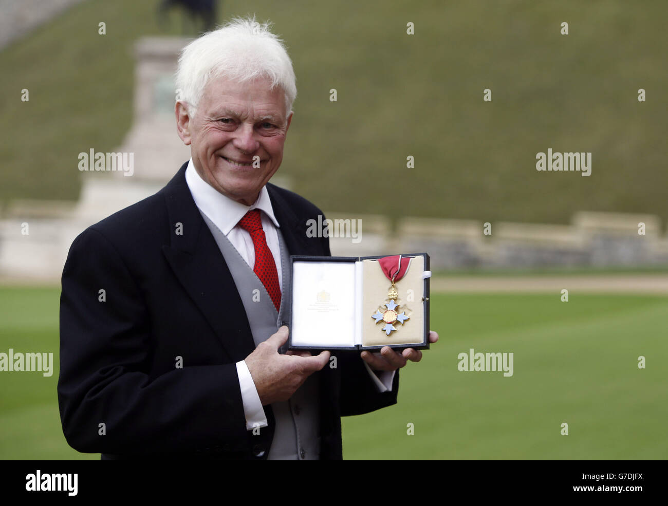 Roy Lancaster after being awarded an OBE by Queen Elizabeth II ...