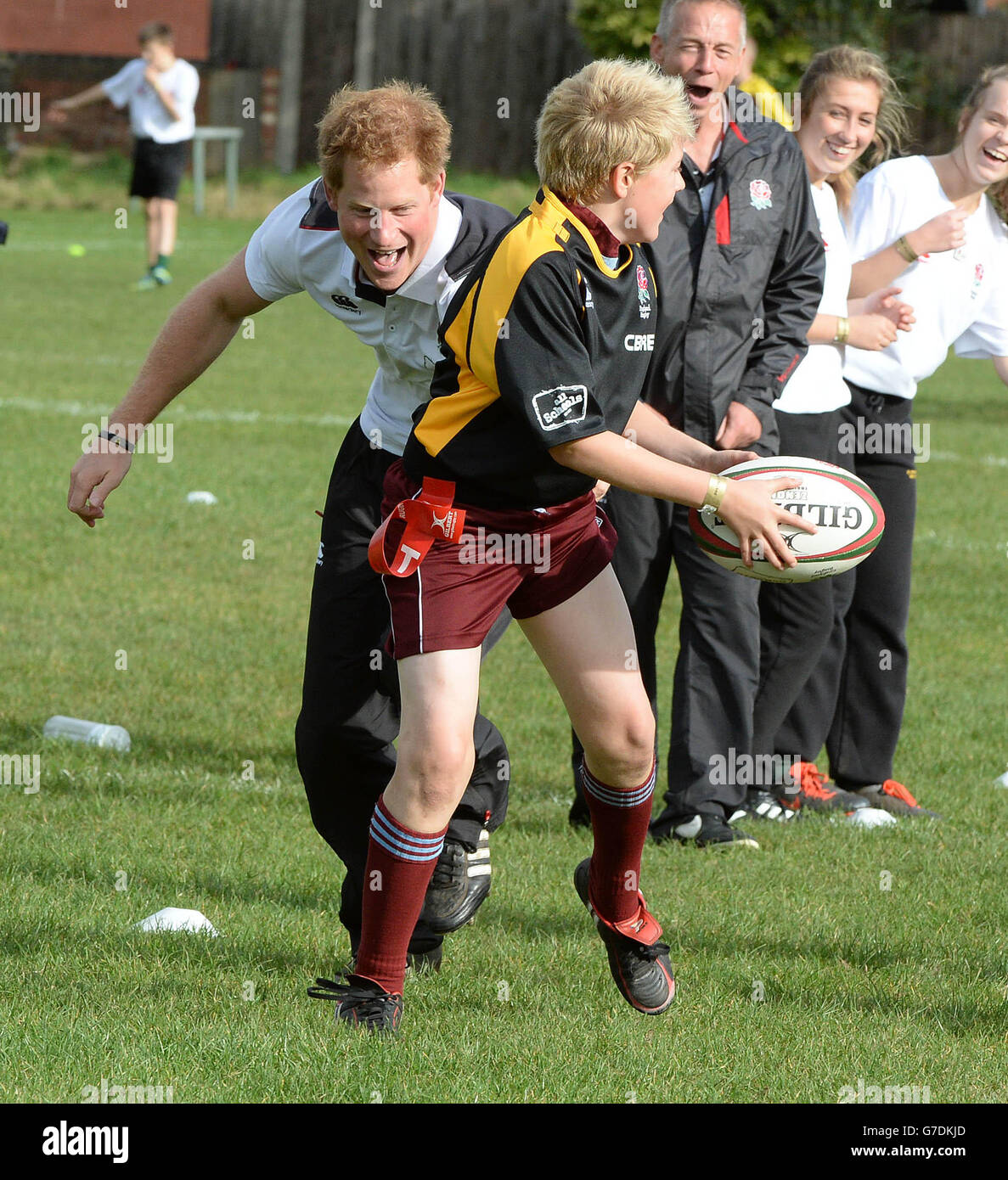 Prince Harry attends rugby festival Stock Photo - Alamy