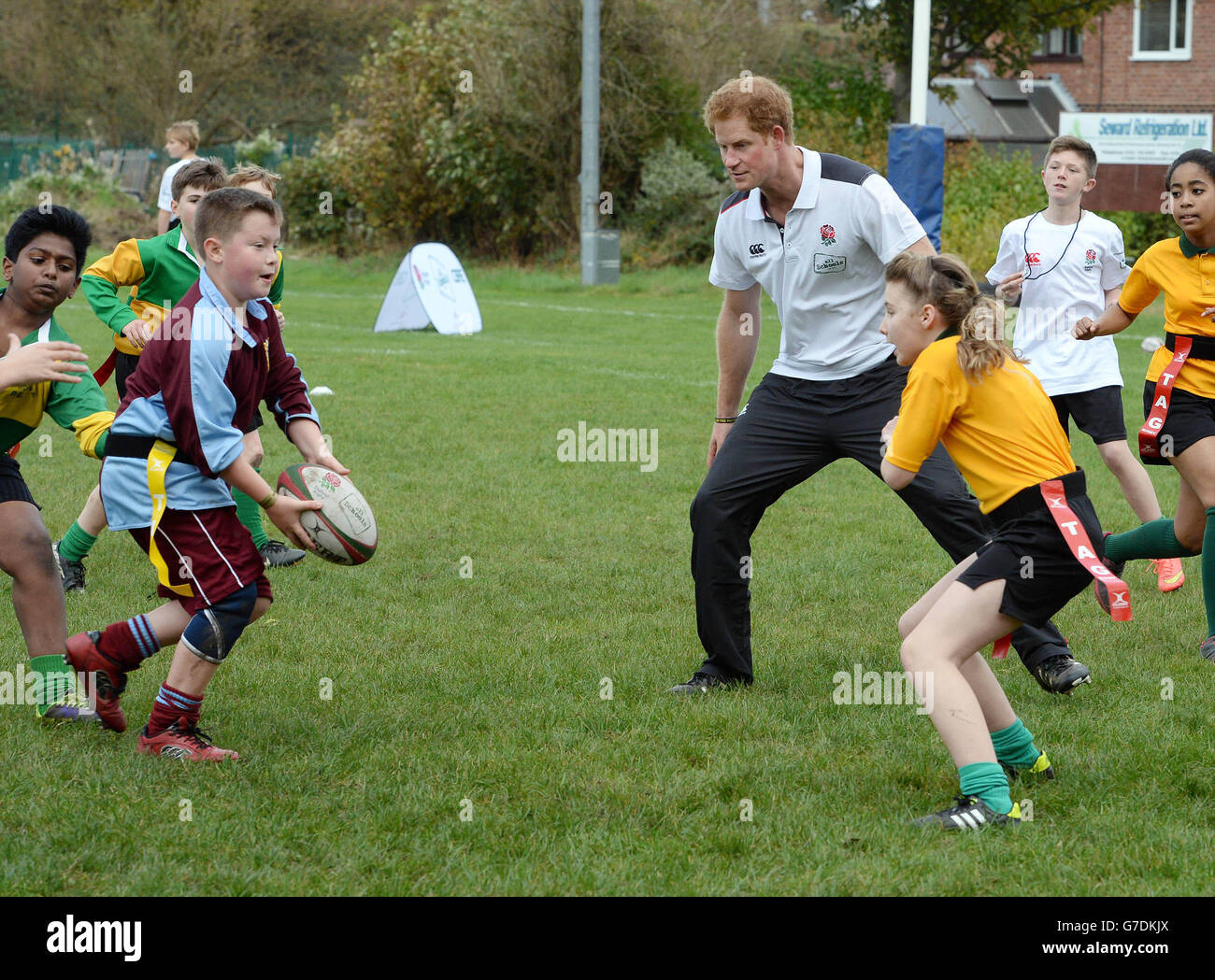 Prince Harry attends rugby festival Stock Photo - Alamy
