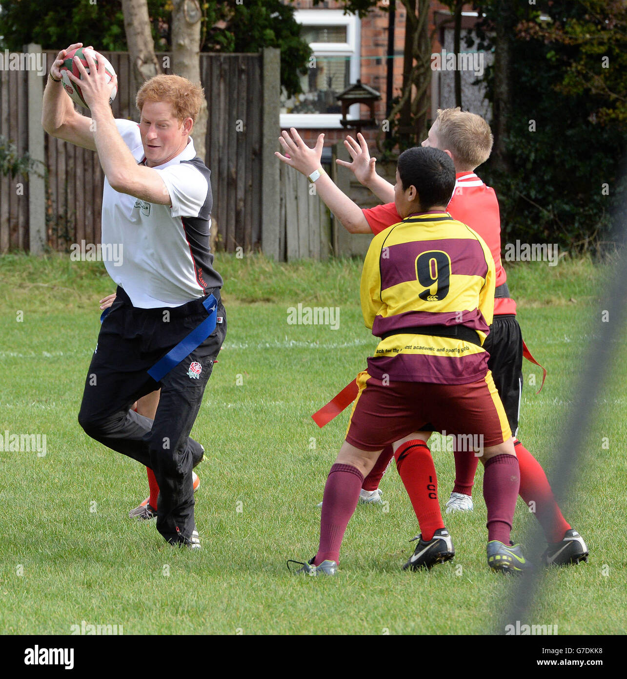 Prince Harry attends rugby festival Stock Photo - Alamy