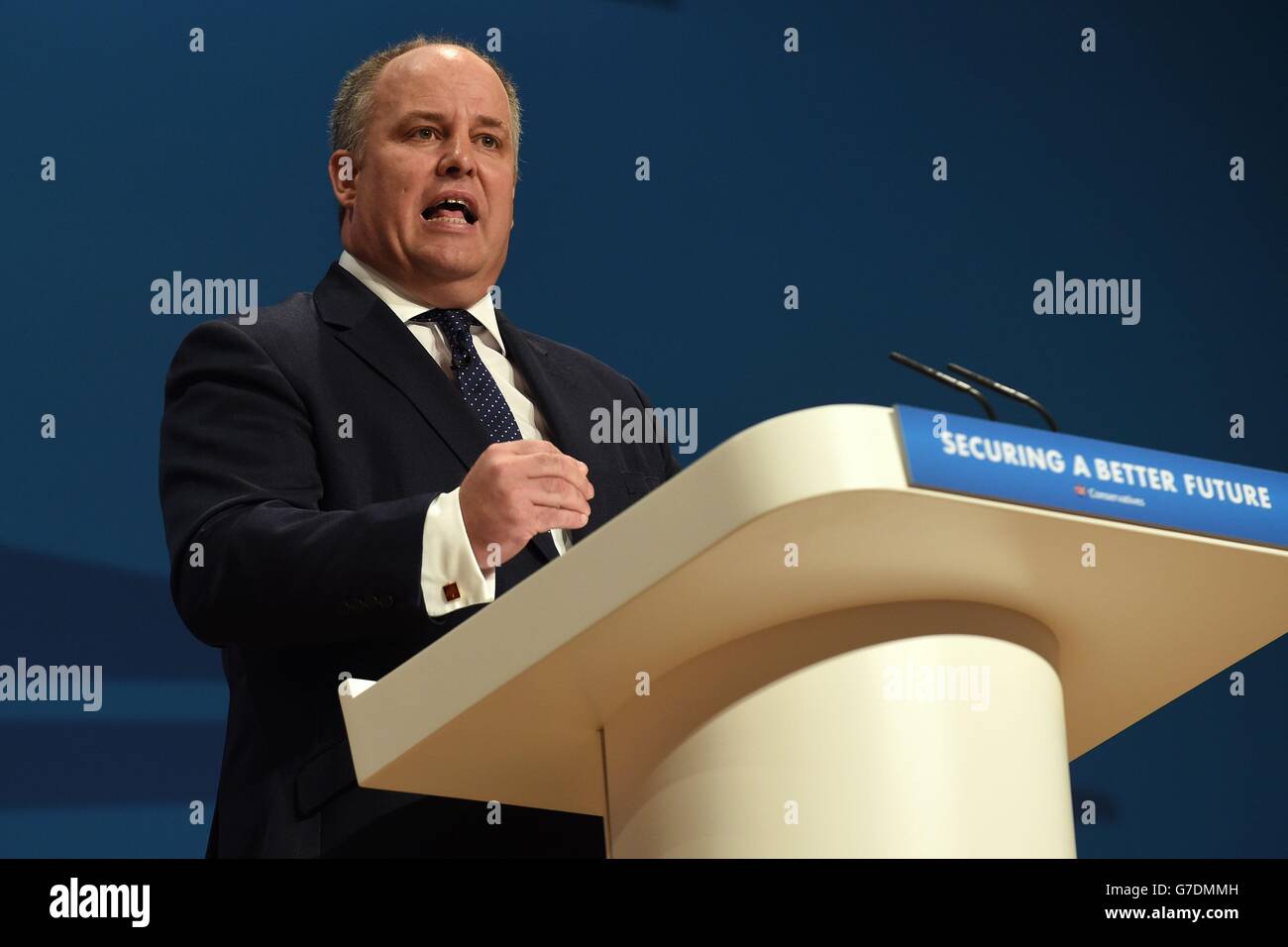 Welsh Conservative leader Andrew RT Davies addresses the floor during ...