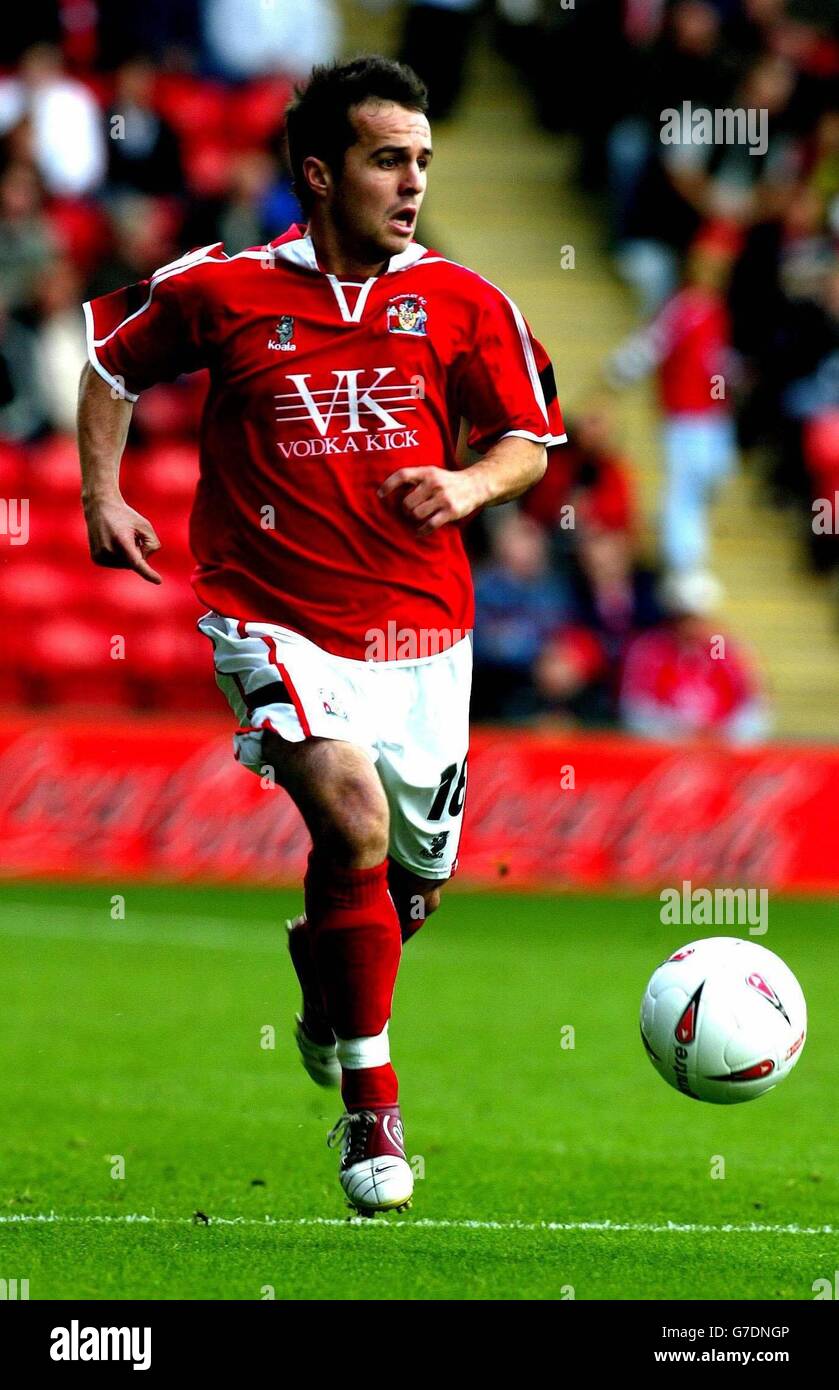 Chris Shuker of Barnsley in action during their Coca Cola League ...
