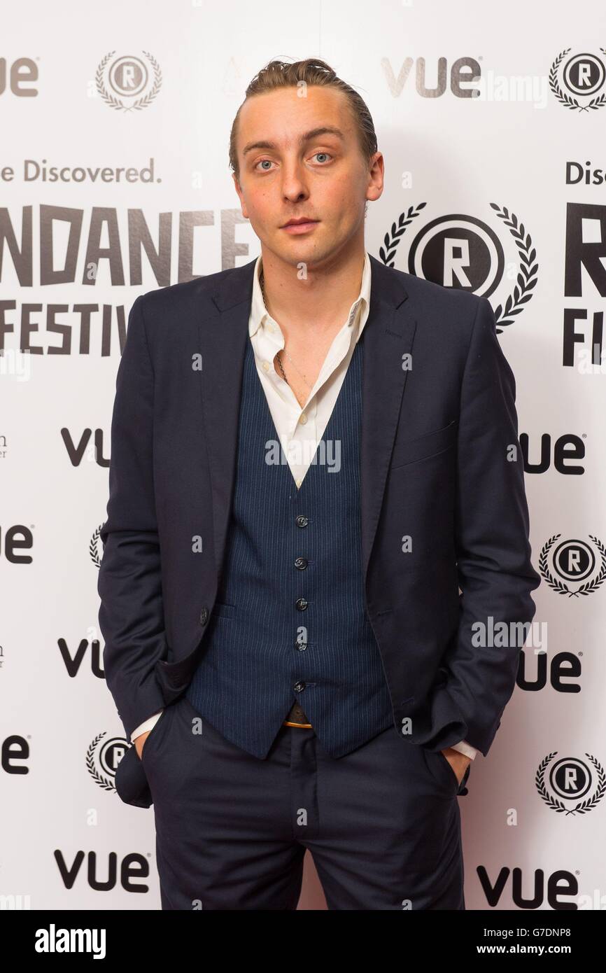 Evan Louison arriving at a screening of Buttercup Bill at the Vue ...