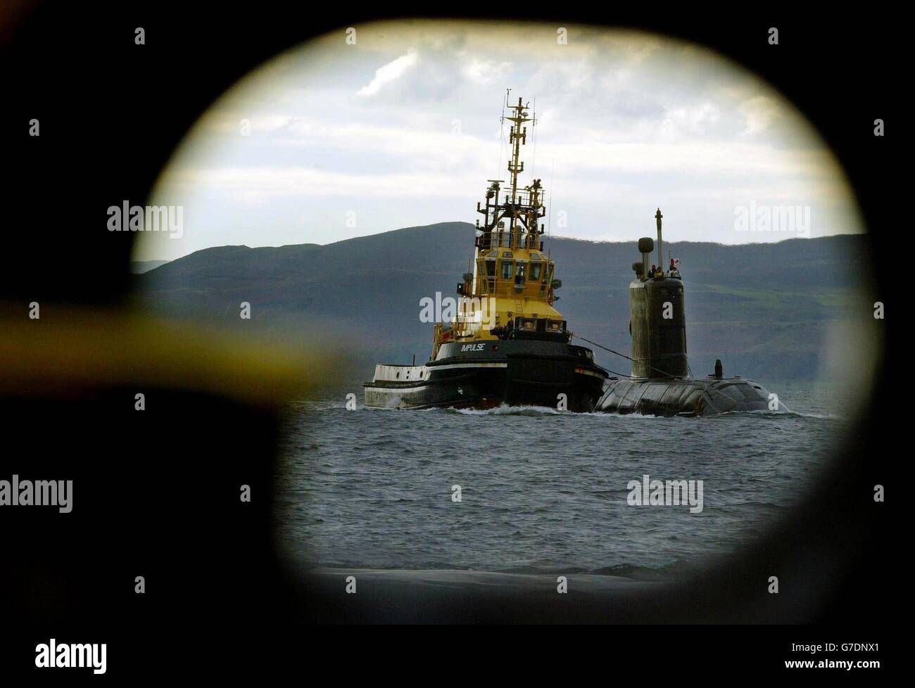 Hmcs chicoutimi canadian submarine faslane hi-res stock photography and ...