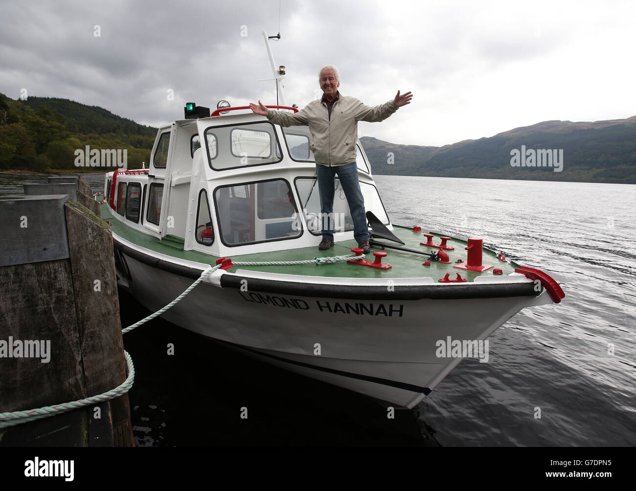 MV Lomond Hannah launched Stock Photo - Alamy