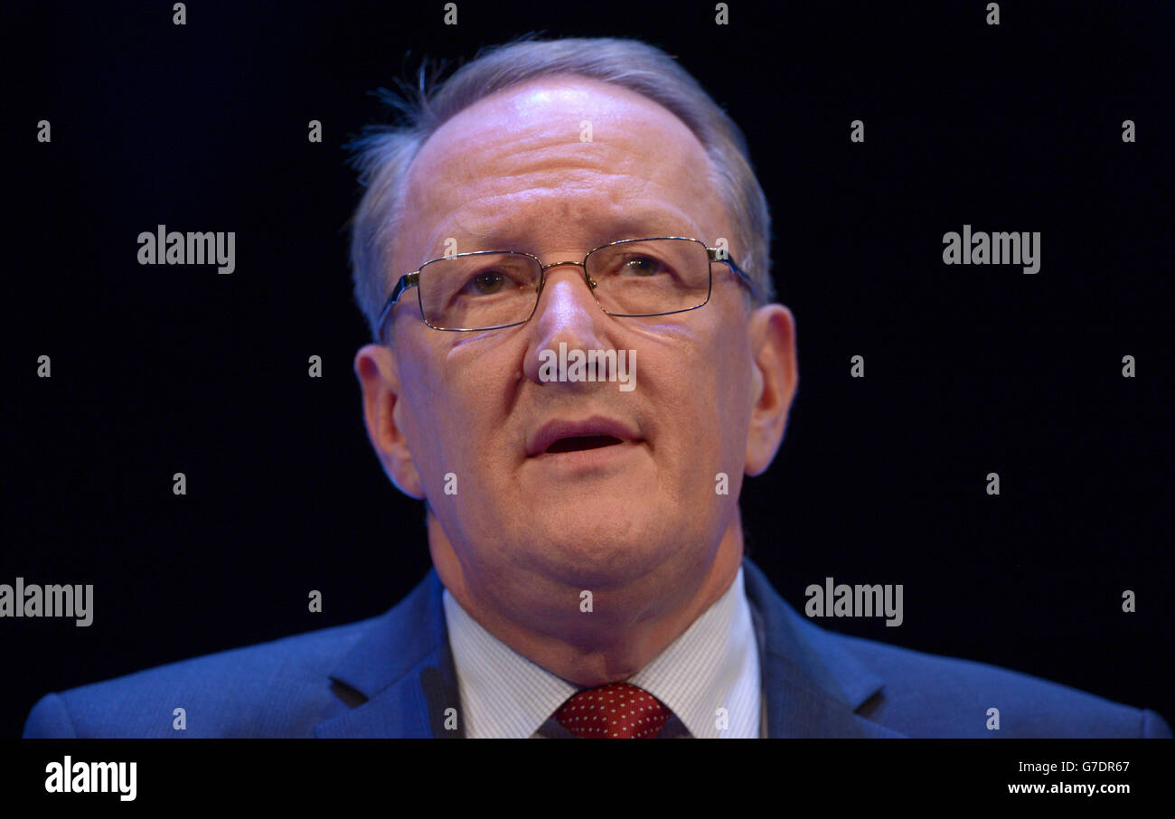 Tom Johnstone, CEO of SKF and AB, speaks during the Institute of ...