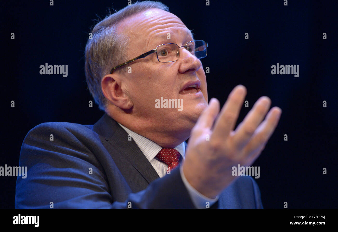 Tom Johnstone, CEO of SKF and AB, speaks during the Institute of ...