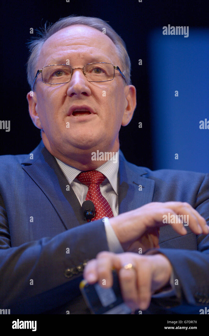 Tom Johnstone, CEO of SKF and AB, speaks during the Institute of ...