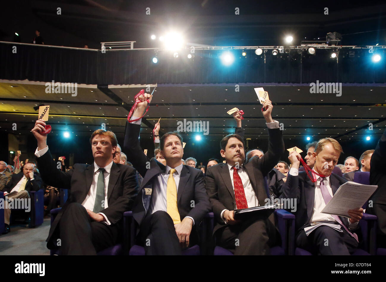 (left to right) Chief Secretary to the Treasury Danny Alexander, Deputy ...