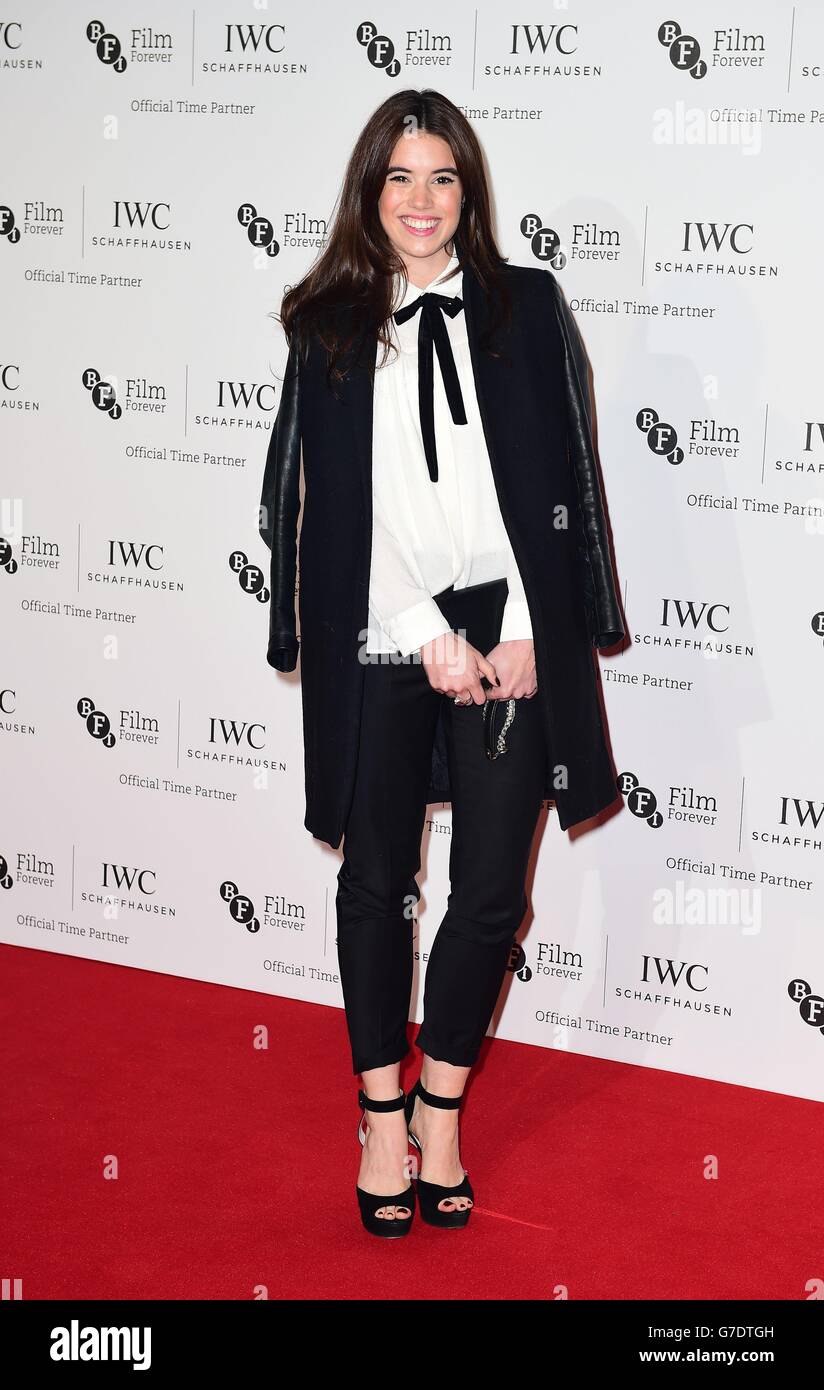 Gala Gordon attending the IWC gala in honour of the British Film ...