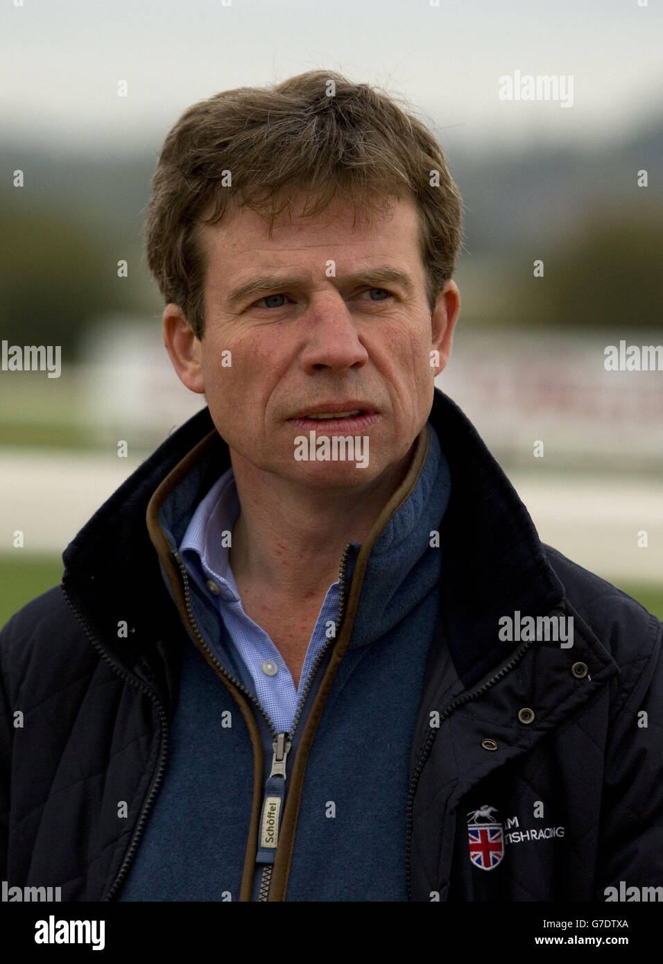 Trainer jamie osborne at southwell racecourse hi-res stock photography ...