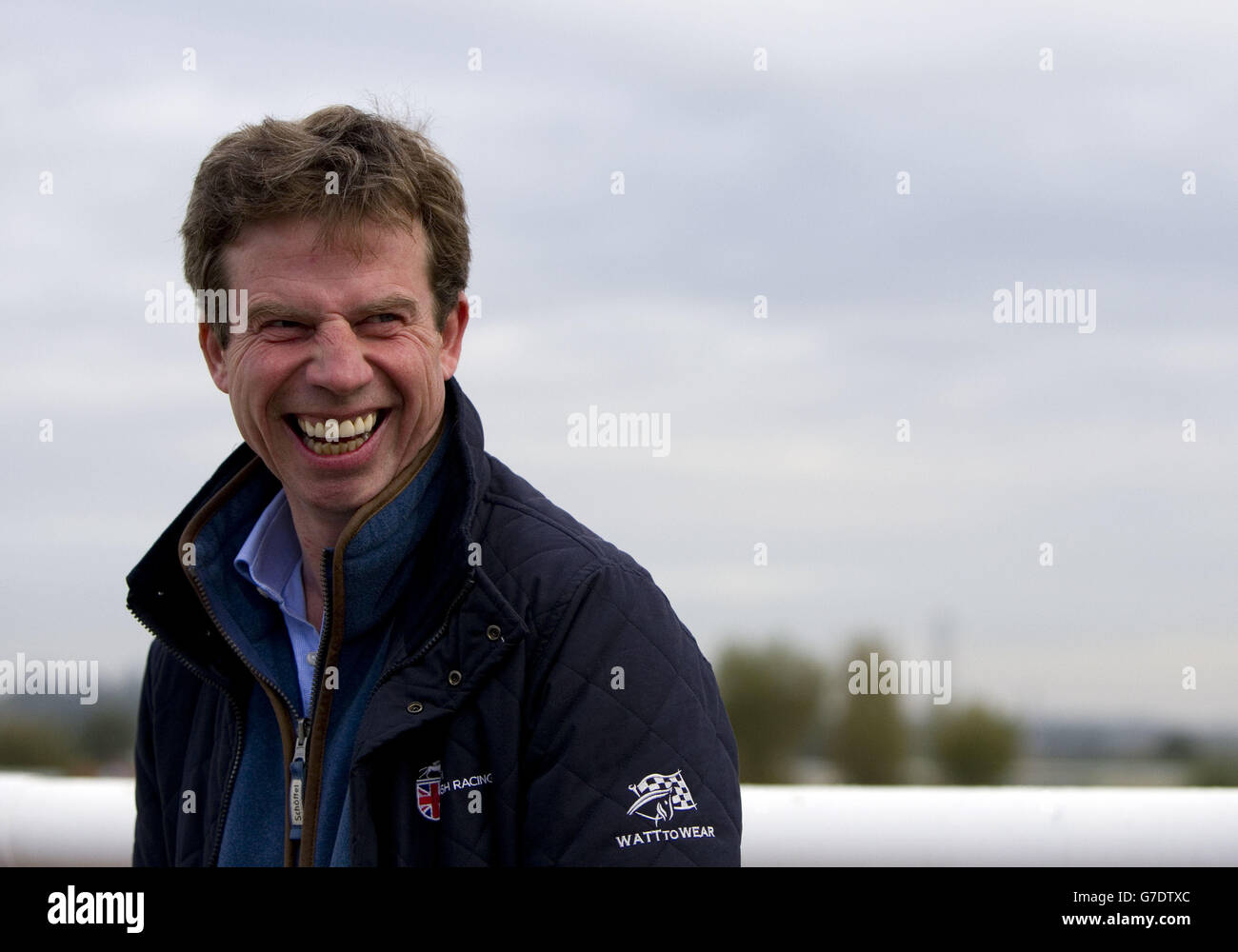 Trainer jamie osborne at southwell racecourse hi-res stock photography ...