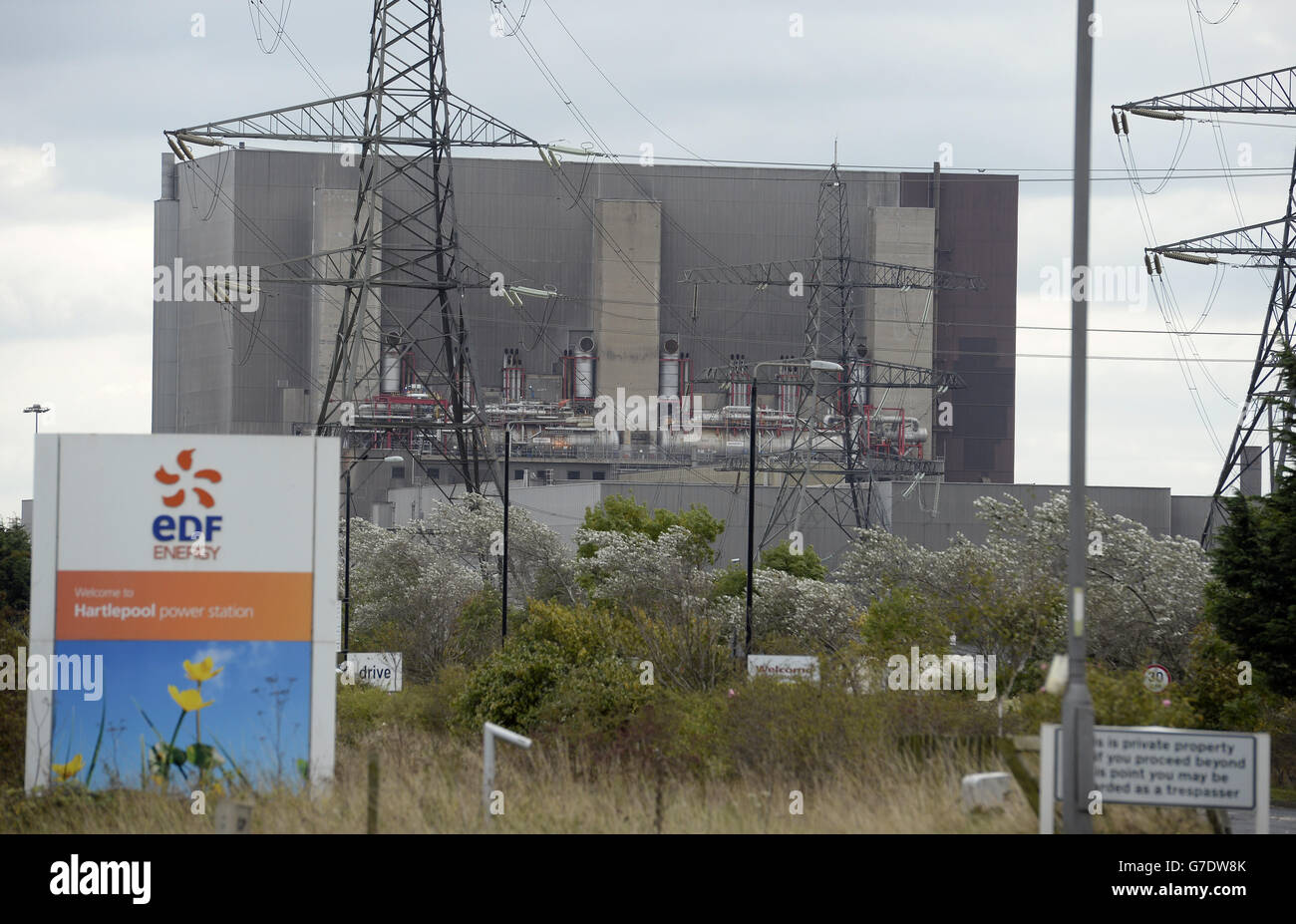 Hartlepool nuclear power station stock Stock Photo - Alamy