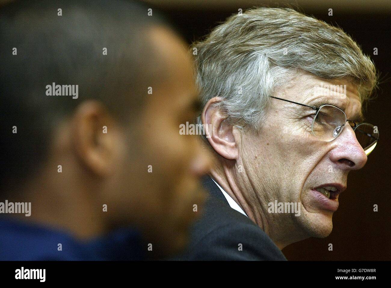 Arsenal Press Conference Stock Photo - Alamy