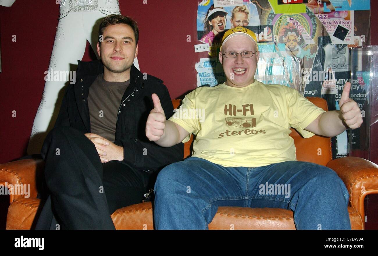 Comedians David Walliams (left) and Matt Lucas from the BBC comedy show ...