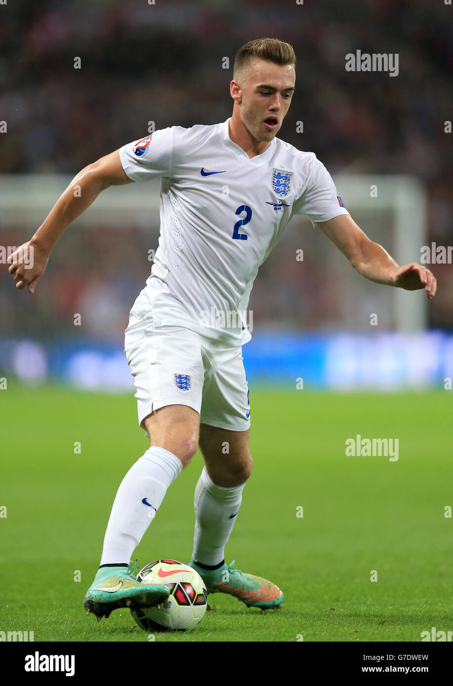 England's Calum Chambers during the UEFA Euro 2016 match at Wembley ...