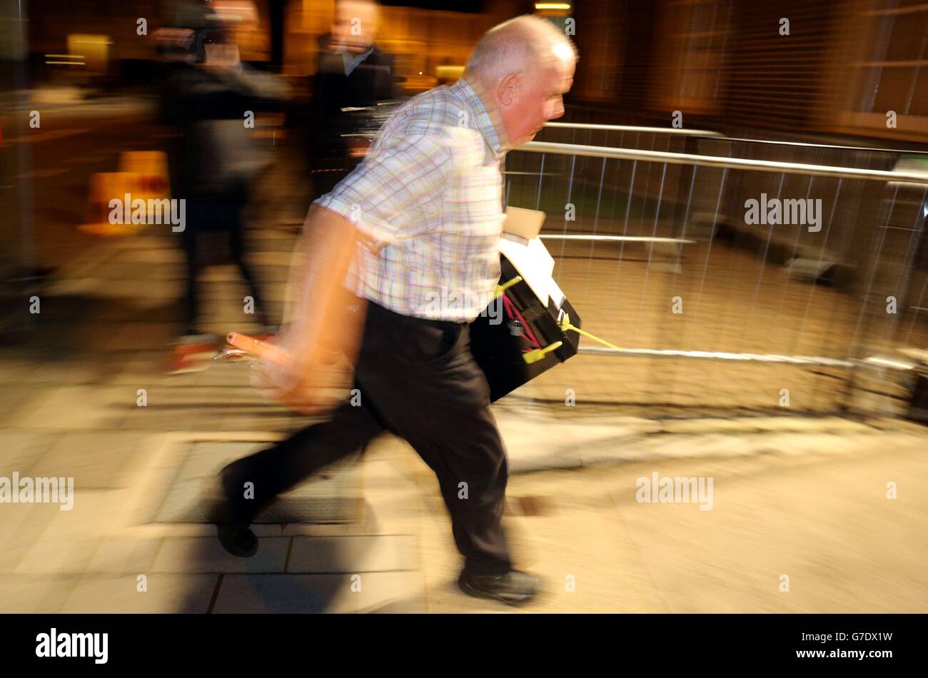 Ballot boxes are returned to Clacton town hall as counting gets ...
