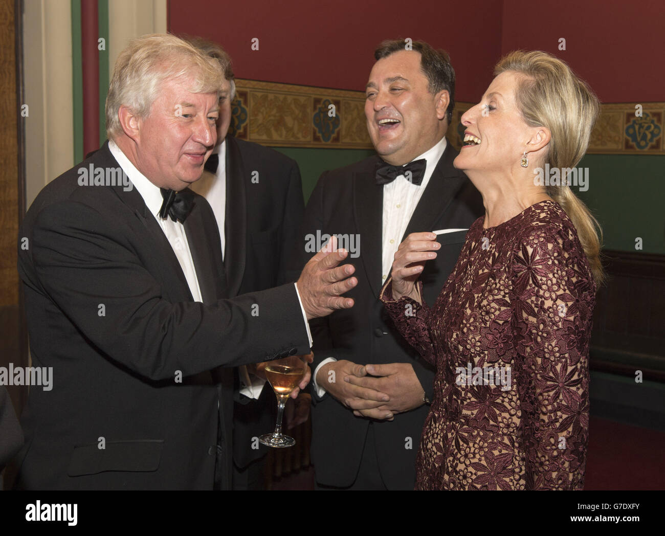 The Countess of Wessex meets Stuart Higgins and Robert Jobson as she ...