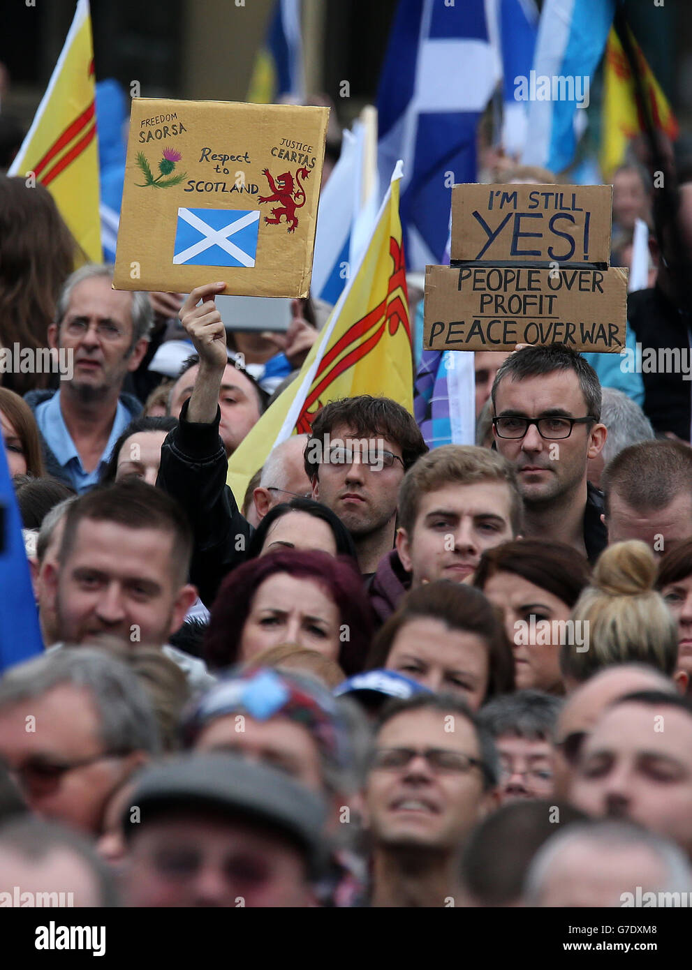 Hope Over Fear rally Stock Photo - Alamy