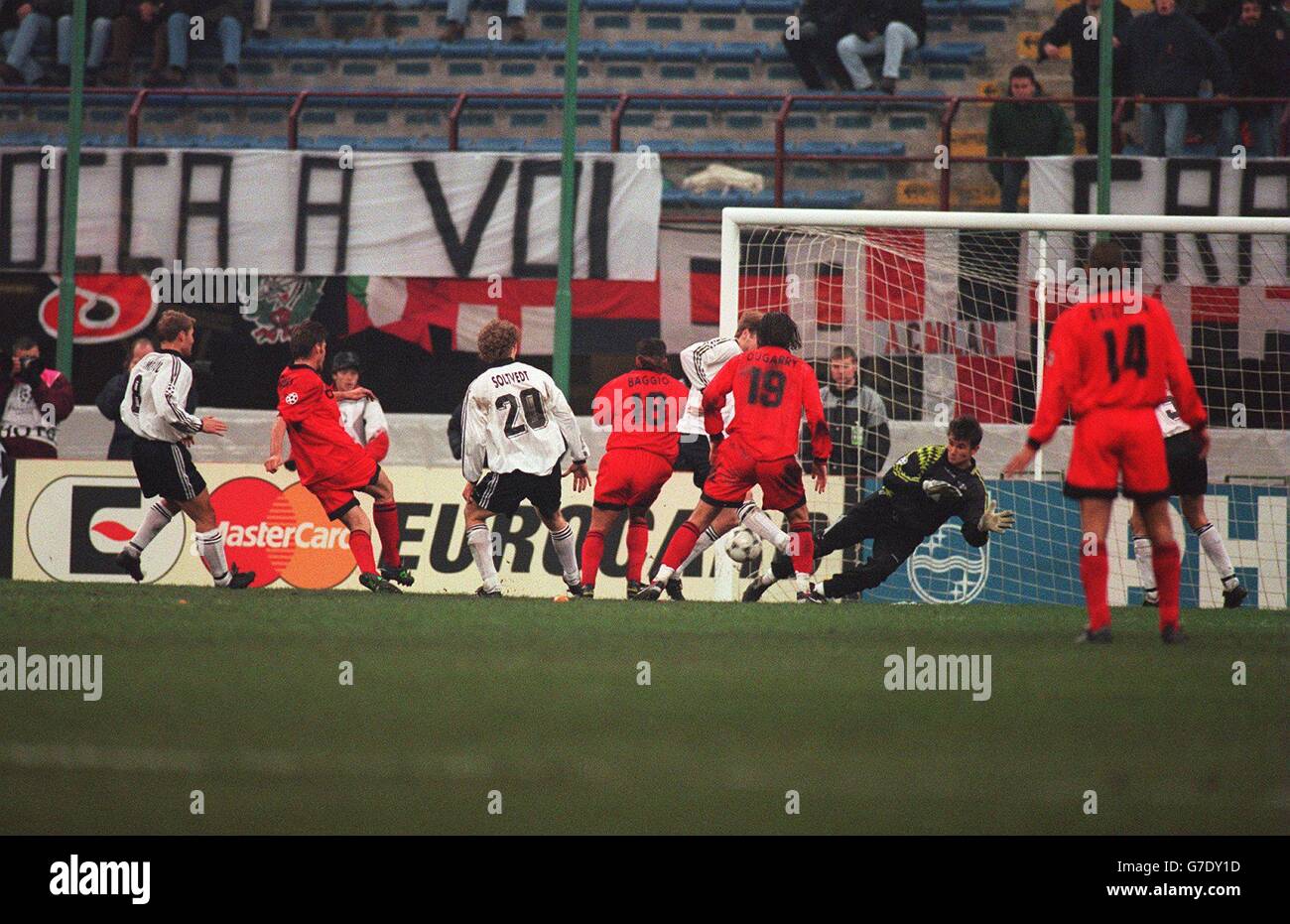 Soccer ... UEFA Champions League ... AC Milan v Rosenborg BK Stock ...