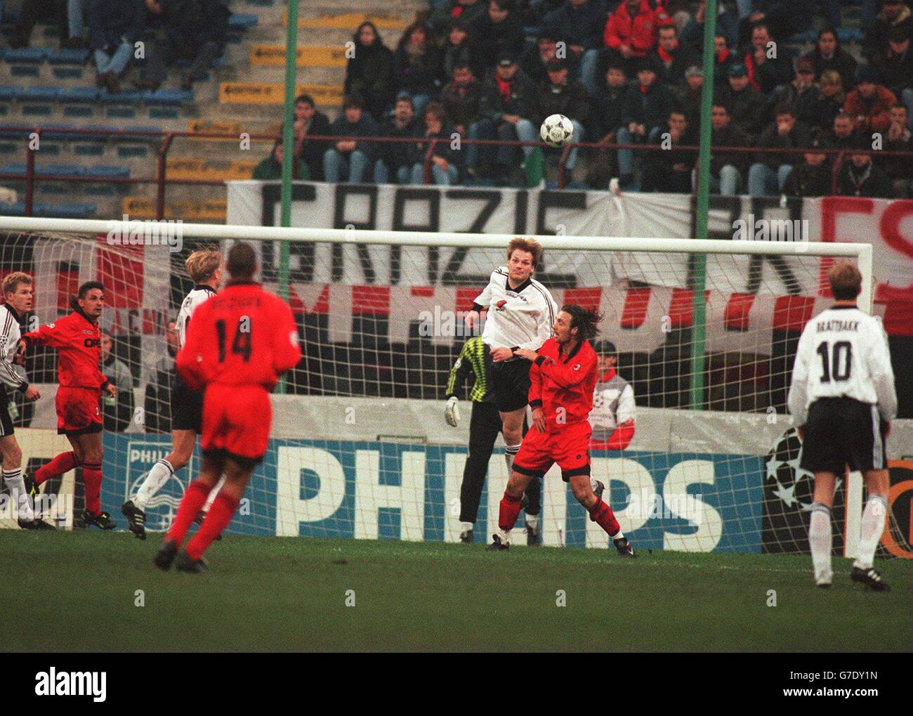 Soccer ... UEFA Champions League ... AC Milan v Rosenborg BK. Philips ...