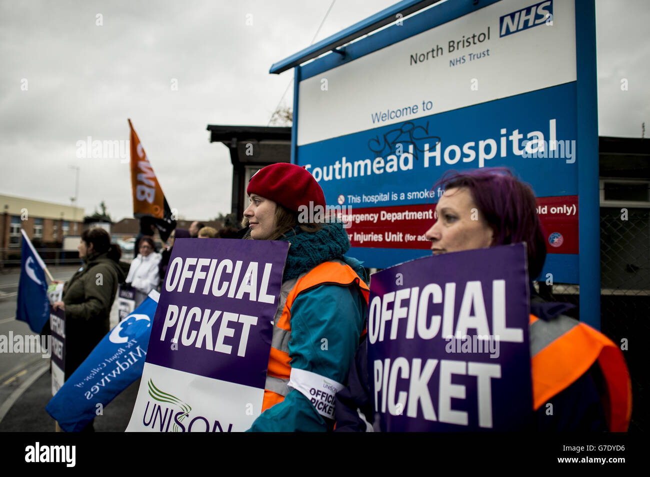 Health workers strike Stock Photo - Alamy