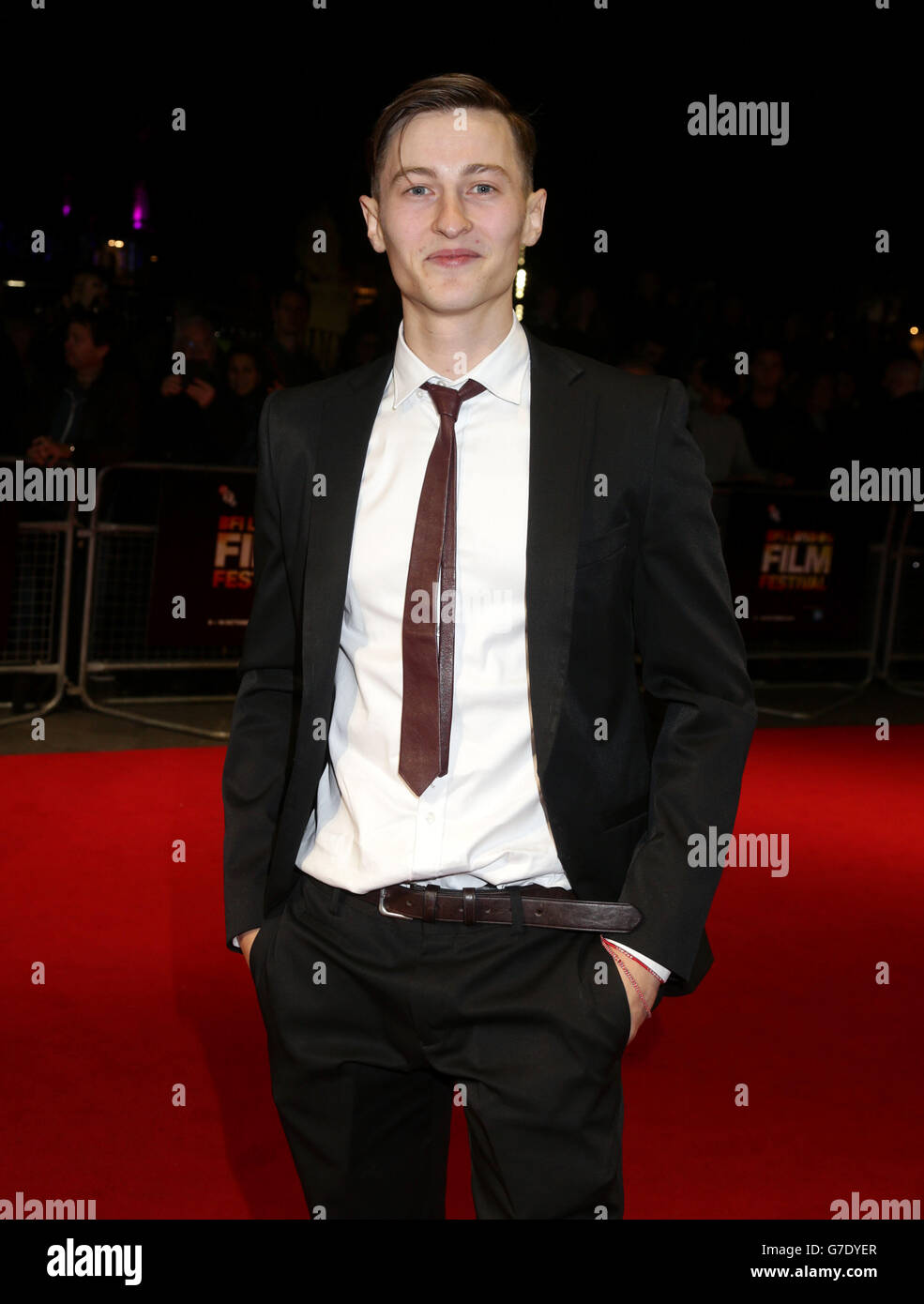 Luke Tittensor arriving for the BFI London Film Festival screening of ...