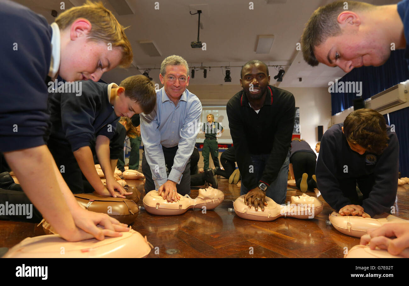 Retired footballer Fabrice Muamba, who suffered a cardiac arrest on the ...