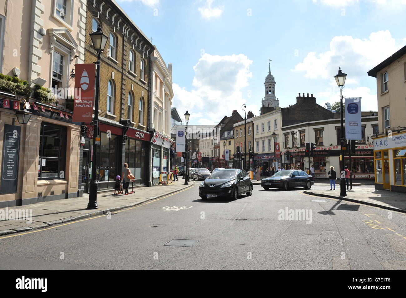 A general view of Greenwich Church Street, in Greenwich, south east ...