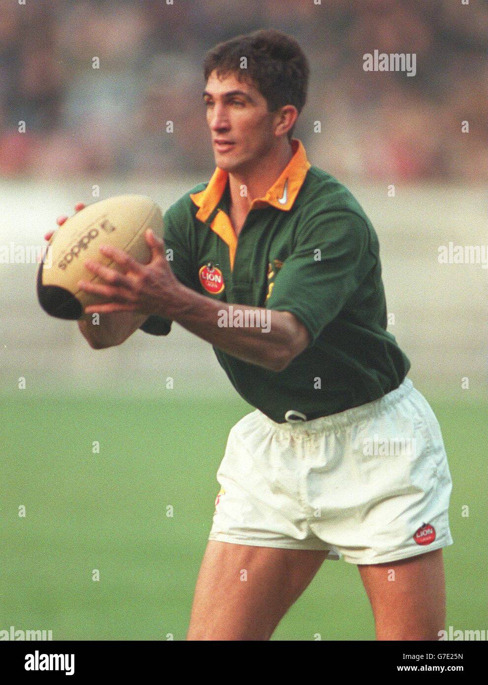 Rugby Union ... France v South Africa. Henry Honiball, South Africa ...