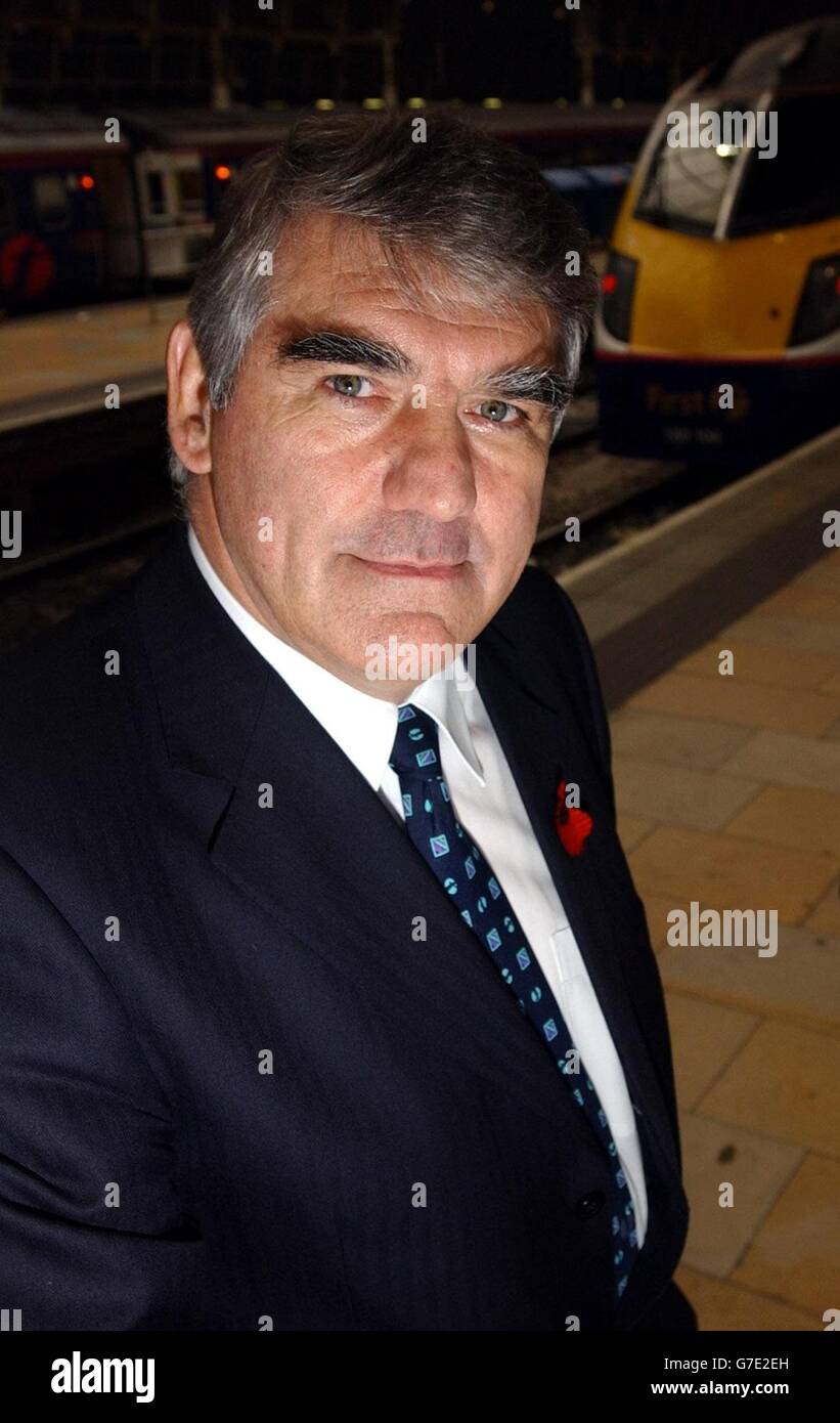 First Group Chief Executive Moir Lockhead stands by a First Great ...