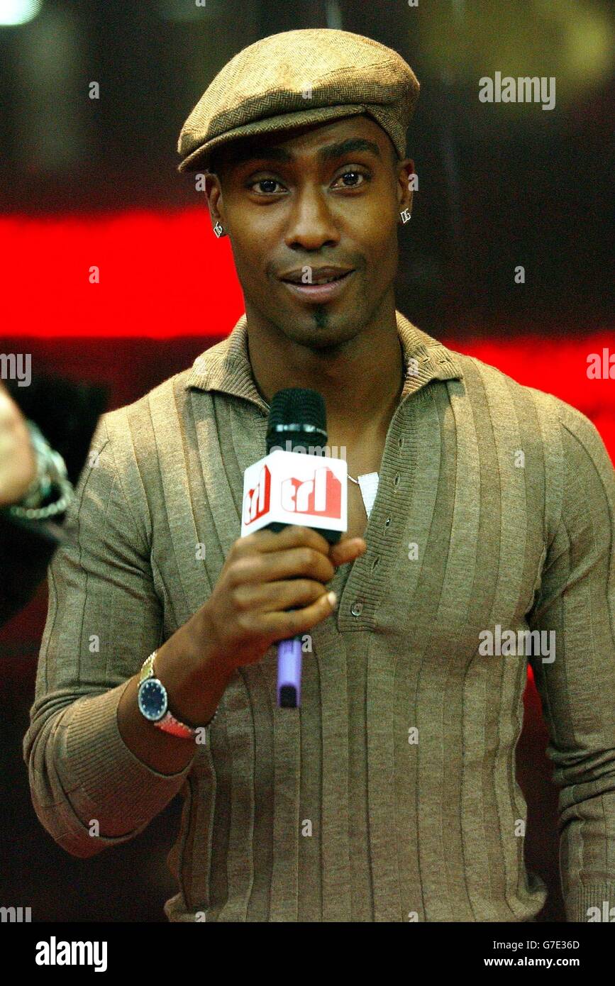 Singer Simon Webbe from the boyband Blue during his guest appearance on ...