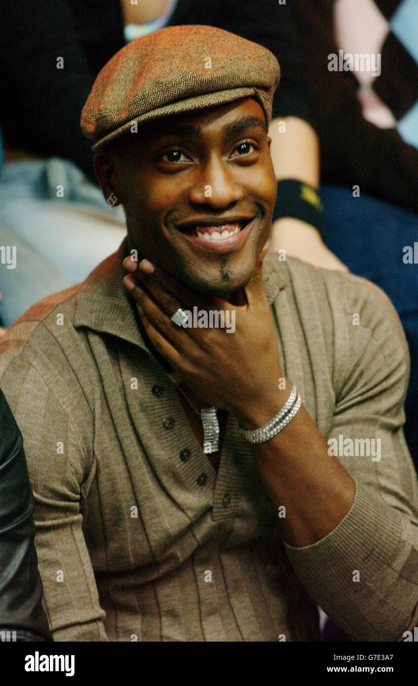 Singer Simon Webbe from the boyband Blue during his guest appearance on ...