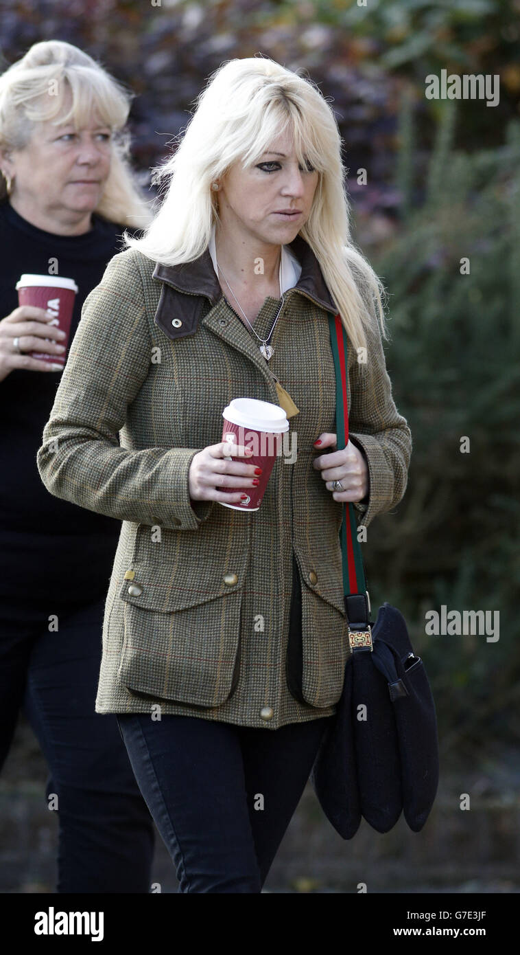 Stacy Banner (right) arrives at Guildford Crown Court, Surrey for the ...