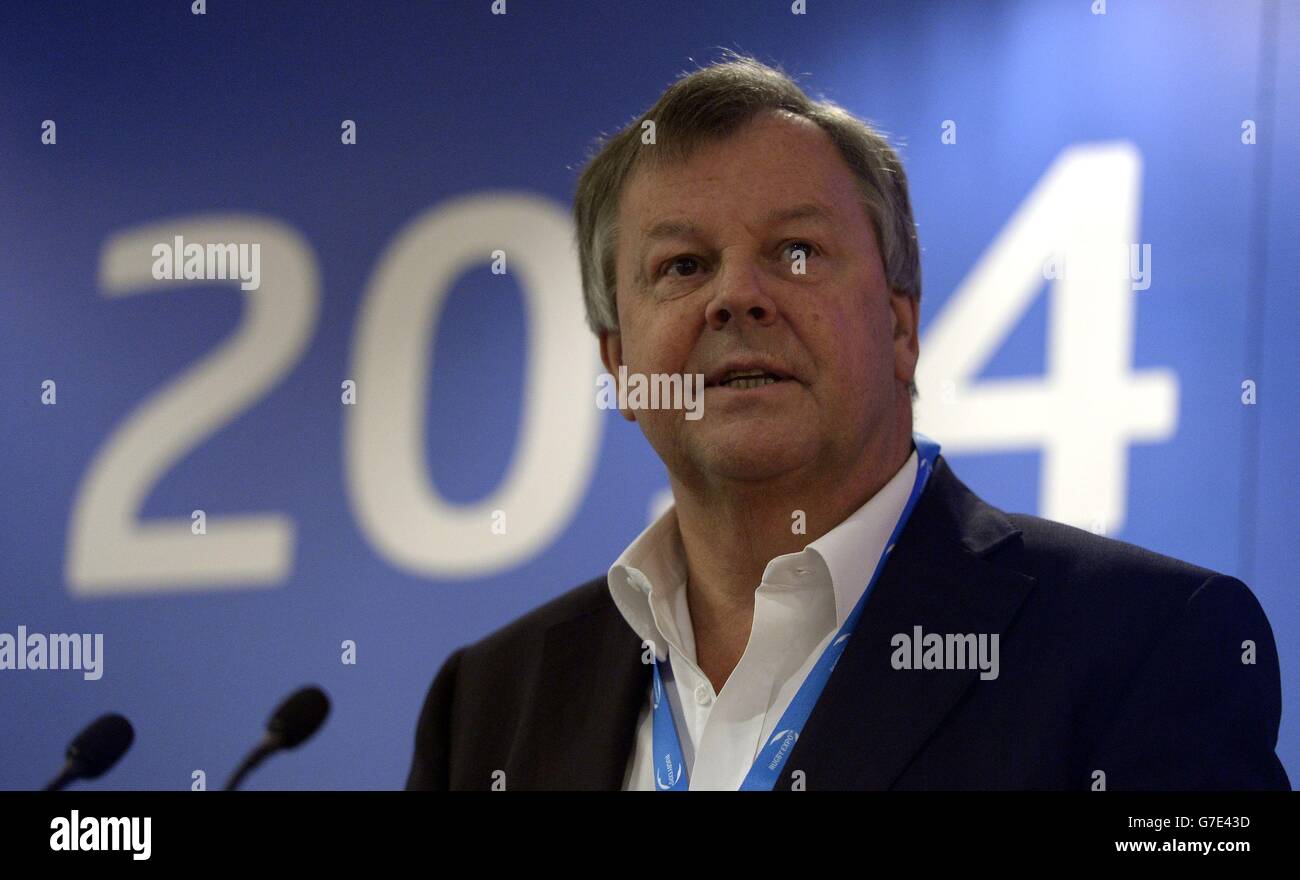 RFU Chief Executive Officer Ian Ritchie speaks during day one of 2014 ...