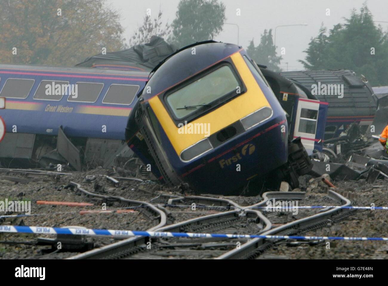 Reading Great Western Train Crash - Berkshire Stock Photo - Alamy