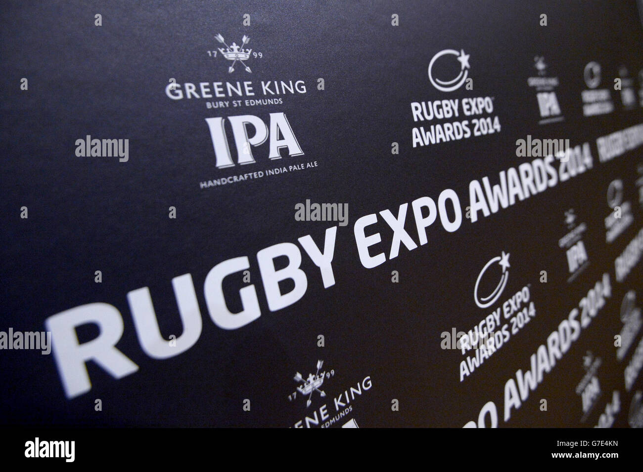 Signage at rugby expo 2014 hi-res stock photography and images - Alamy