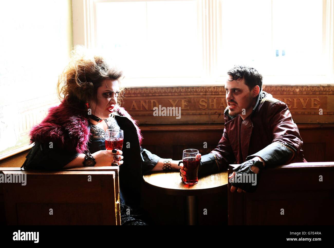 Vampires Anthony Kinahan 'Slasher' and Camille Lucy Ross 'Carmilla' in ...