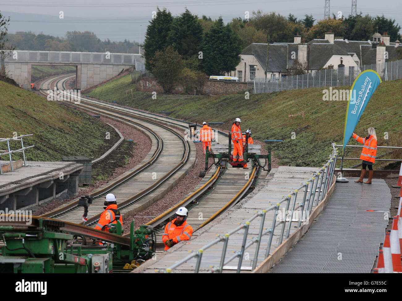 Using A New State Of The Art Rail Installation Machine High Resolution ...