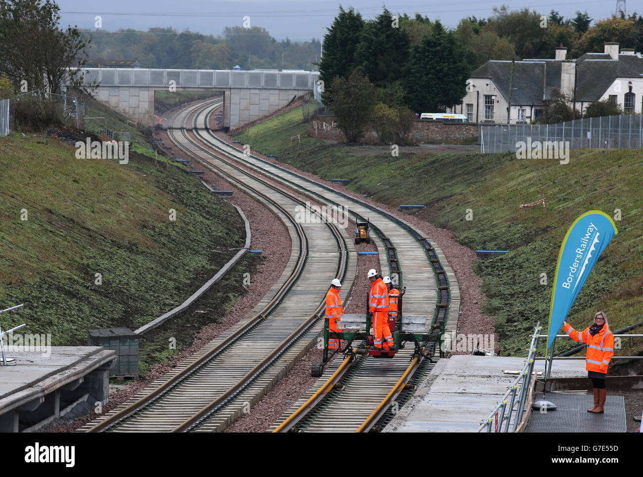 Borders railway line scotland hi-res stock photography and images - Alamy